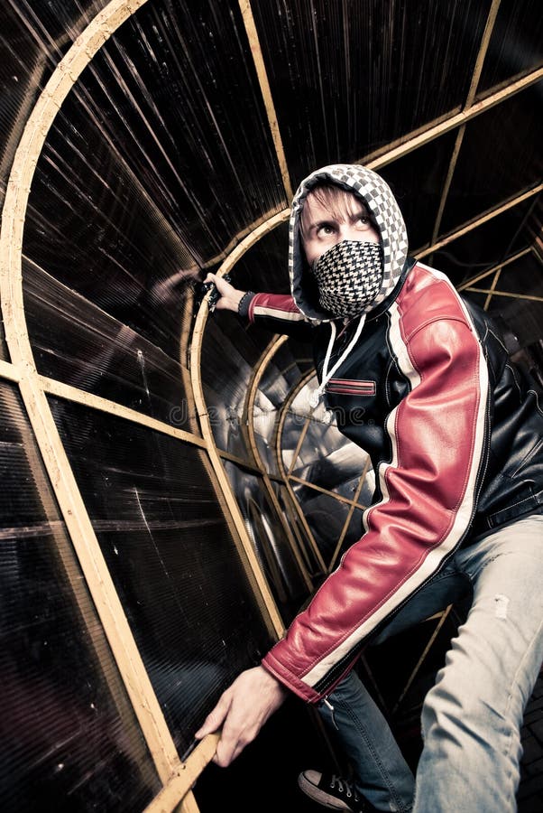 Man in mask stock image. Image of criminal, beauty, mask - 17369967