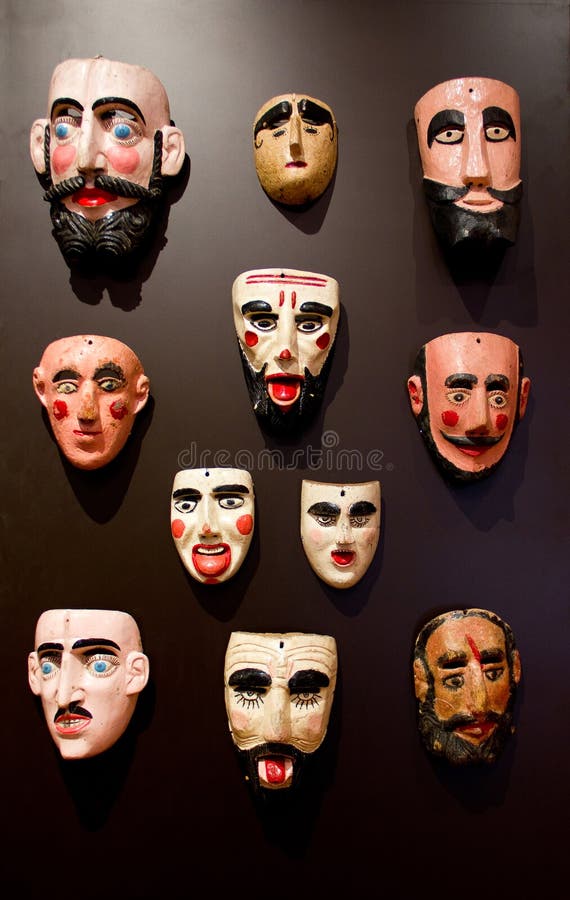 Man mask stock image. Image of carved, ancient, mexico - 20942737