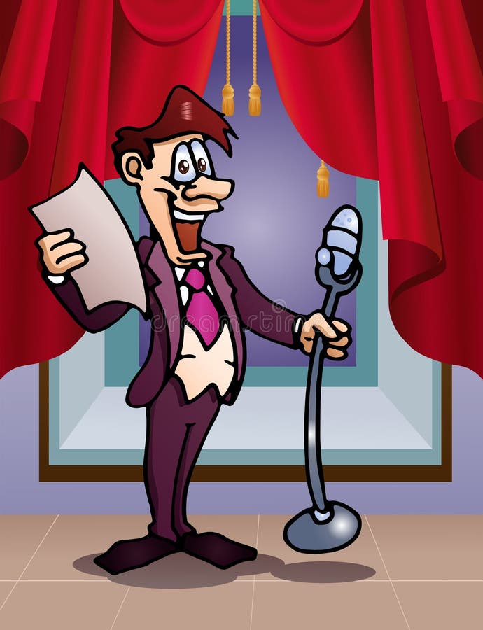 Master of Ceremony stock illustration. Illustration of looking - 17323482