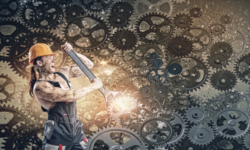 Man mechanic stock illustration. Illustration of concept - 41644002