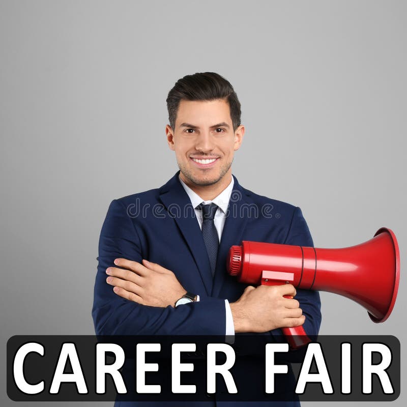 Career Fair. People Waiting for Job Interview, Banner Stock Image ...