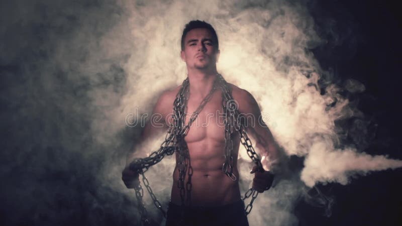 Smoke, Chains in Red Light. Bdsm Background Stock Video - Video of ...