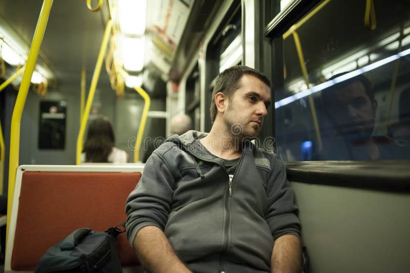 Man at metro stock photo. Image of work, trip, rush - 104503136