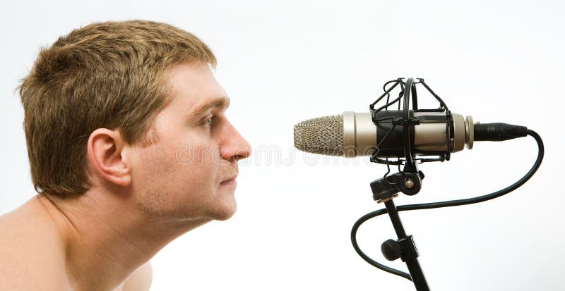 Man with microphone stock image. Image of culture, person - 11569995