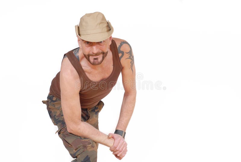 Man, military lifestyle stock image. Image of human, person - 3667921