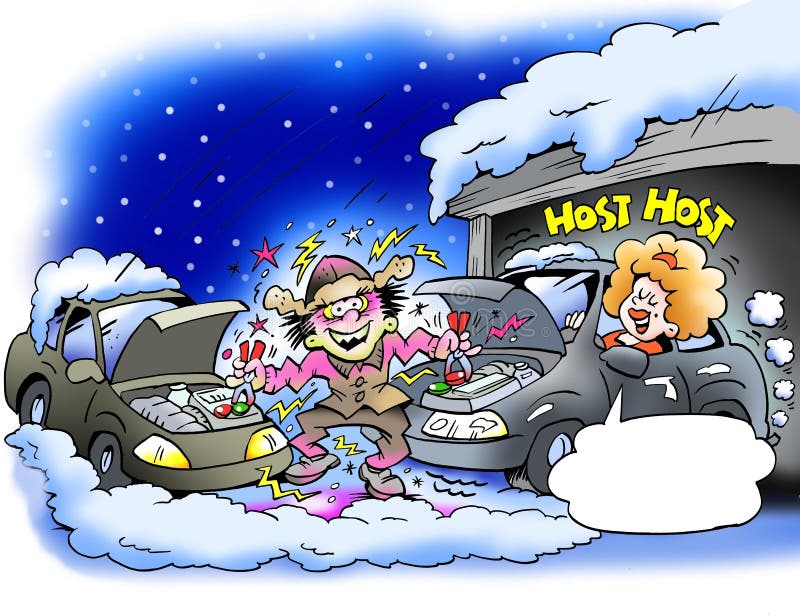 Man Missing Start Cable Car Stock Illustration - Illustration of ...