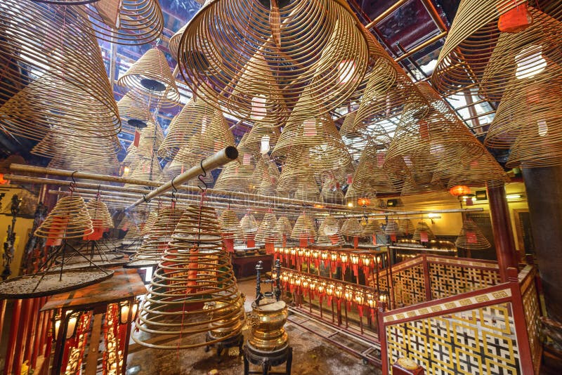 Man Mo Temple editorial image. Image of manmo, incense - 43391300