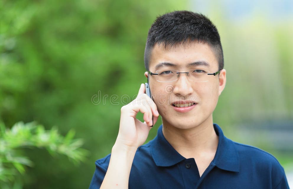 Man with mobile phone stock image. Image of messages - 21405039