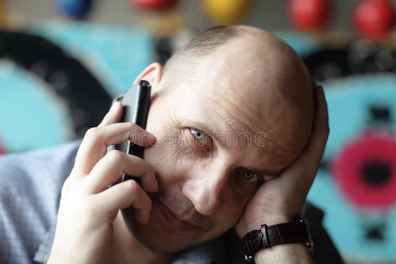 Man with mobile phone stock photo. Image of activity - 51501724