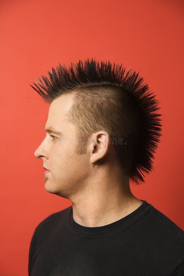 Man with mohawk. stock photo. Image of shoulders, unique - 2045552
