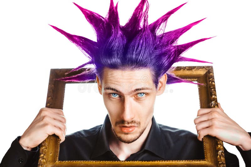 Guy with a Mohawk stock photo. Image of boyfriend, freak - 116506120