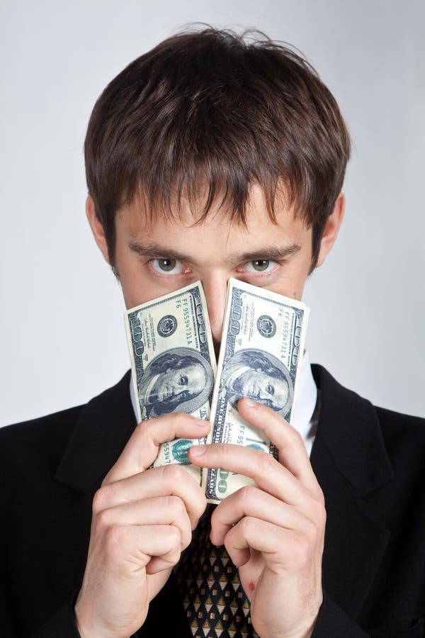 Man and money. stock photo. Image of leader, match, dollars - 11011746