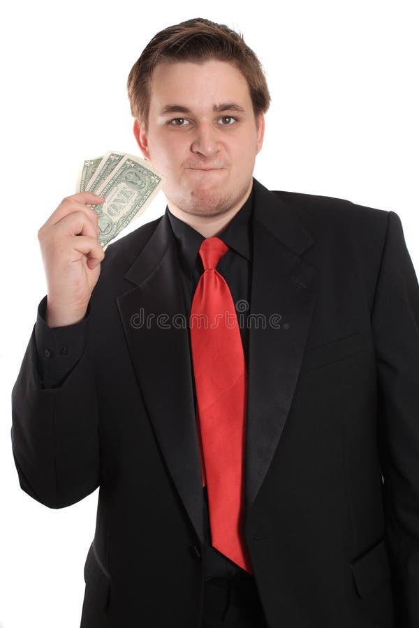 Man with Money stock photo. Image of young, businessman - 3840520