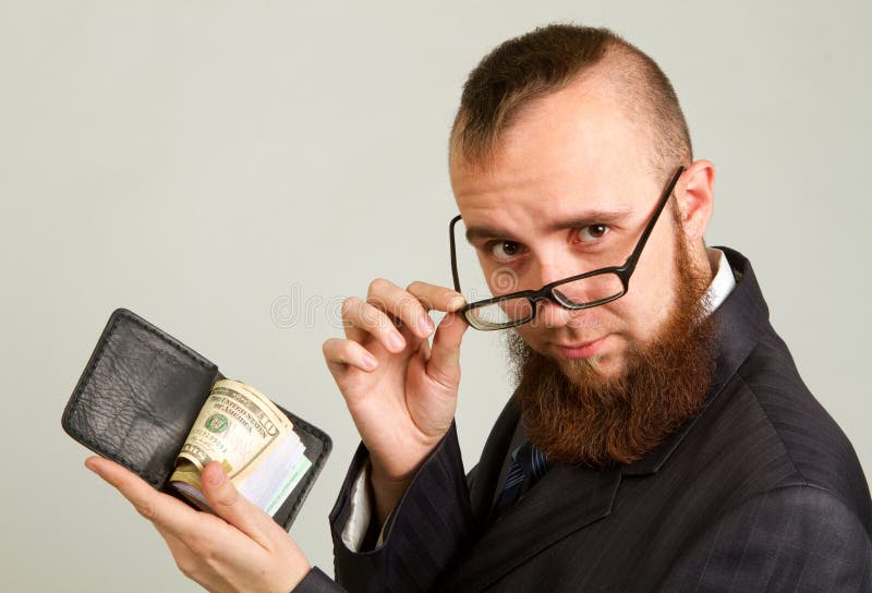 Man with money stock image. Image of people, person, male - 28342843