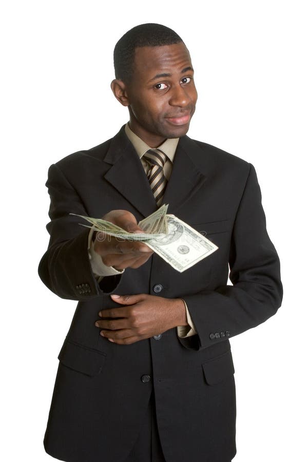 Man with Money stock photo. Image of african, suit, finances - 4972188