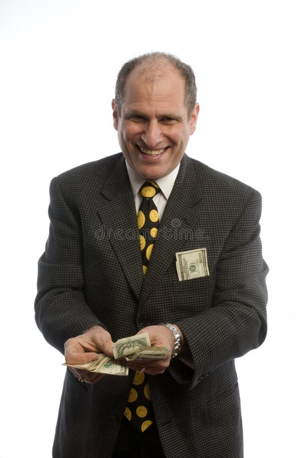 Man with money stock image. Image of dollars, male, businessman - 8599249