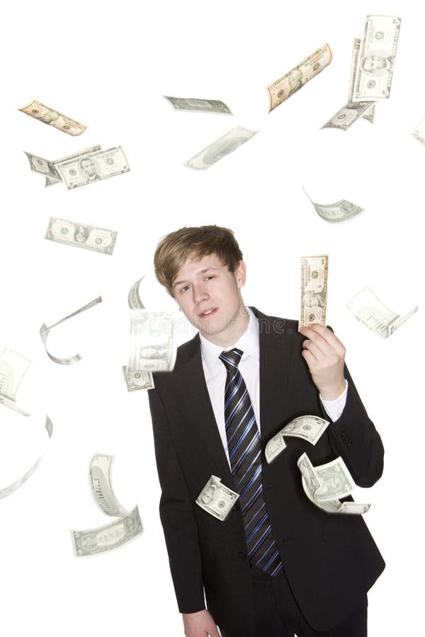 Money rain stock photo. Image of interesting, looking - 2312194