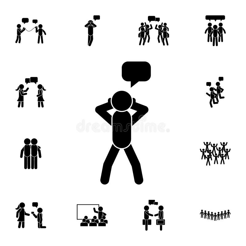 Monologue Icon Stock Illustrations – 333 Monologue Icon Stock ...