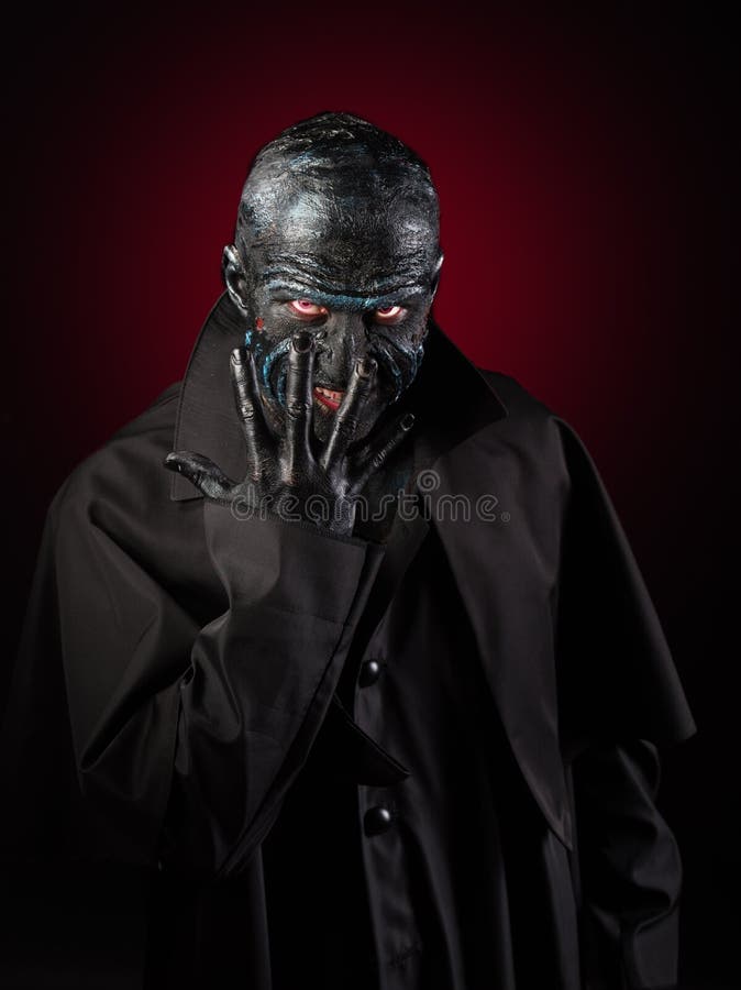 Man in monster makeup stock photo. Image of mystical - 68375596