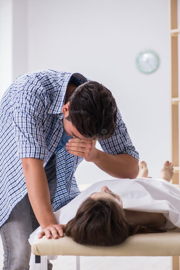 The Man Mourning His Dead Wife Stock Photo - Image of crying, hospital ...
