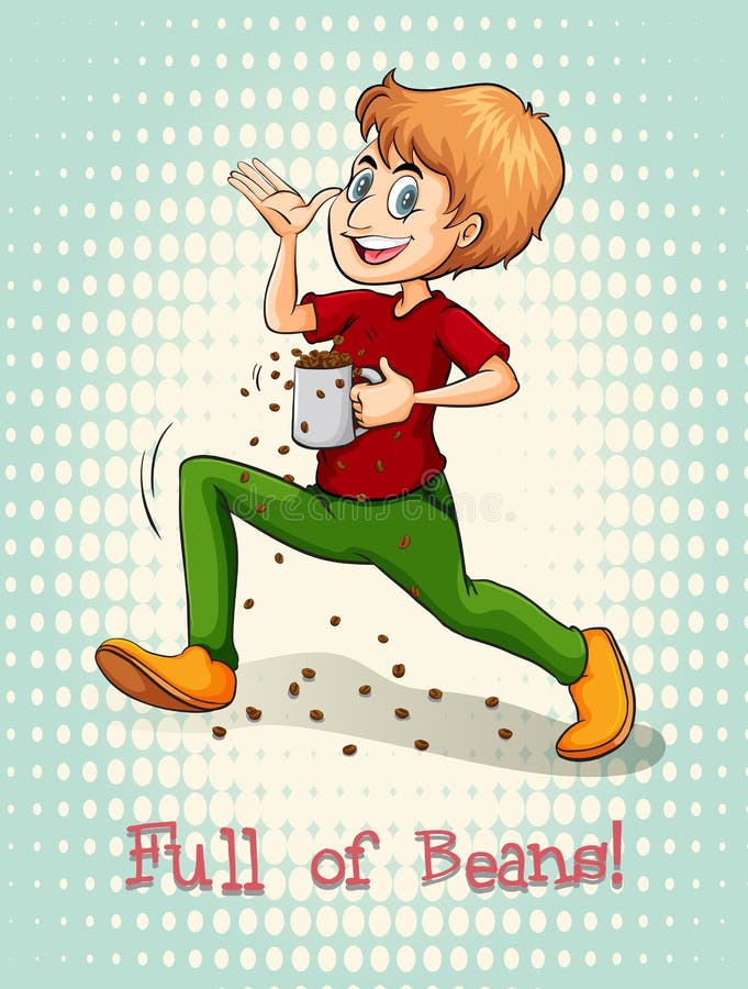 Idiom spill the beans stock illustration. Illustration of person - 60418026