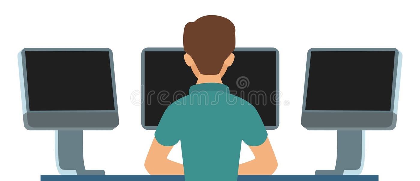 Computer Operator Stock Illustrations – 27,449 Computer Operator Stock ...