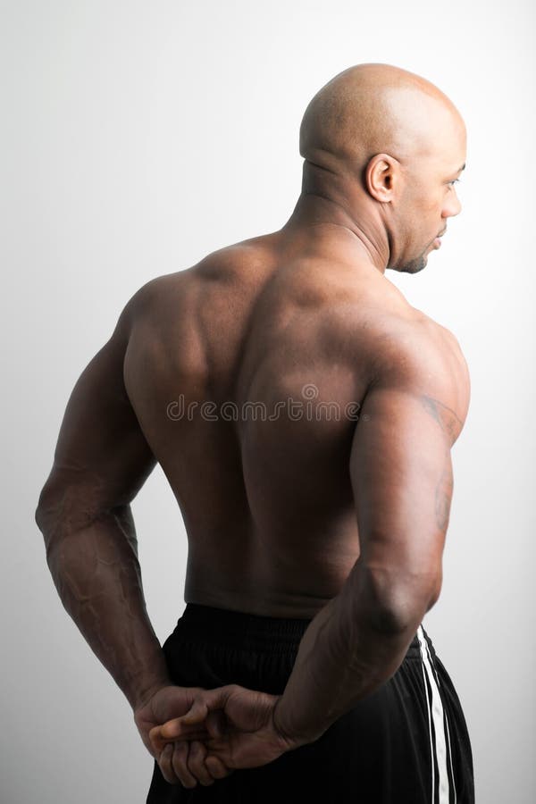 Man with Muscular Back stock image. Image of jacked, male - 43519621