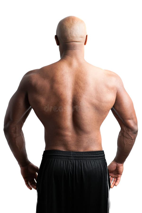 Man with a Muscular Back stock photo. Image of american - 48459626