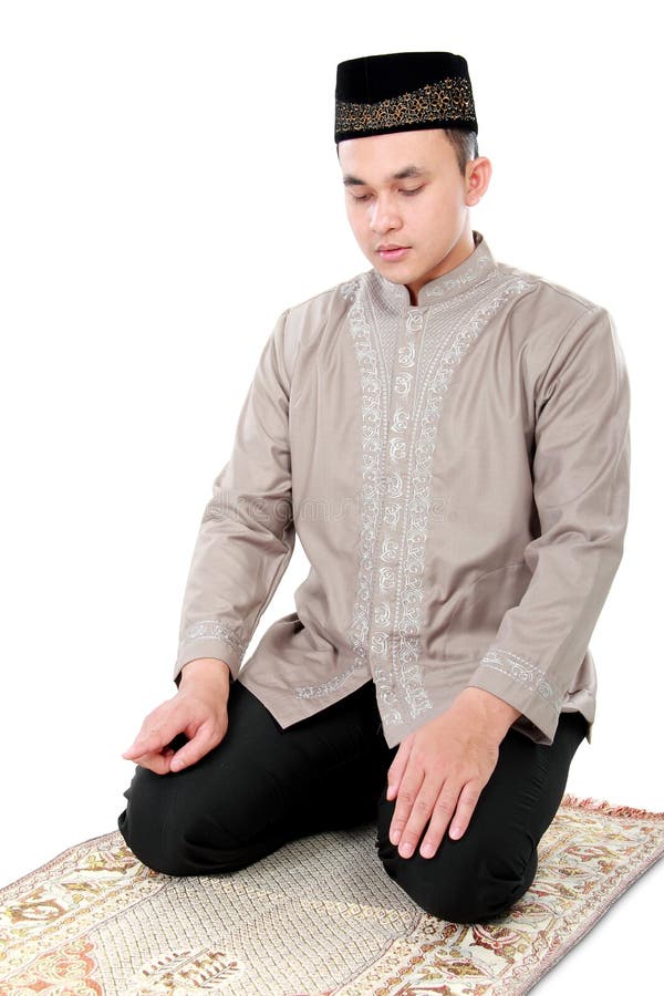 Man muslim doing prayer stock photo. Image of people - 204758220