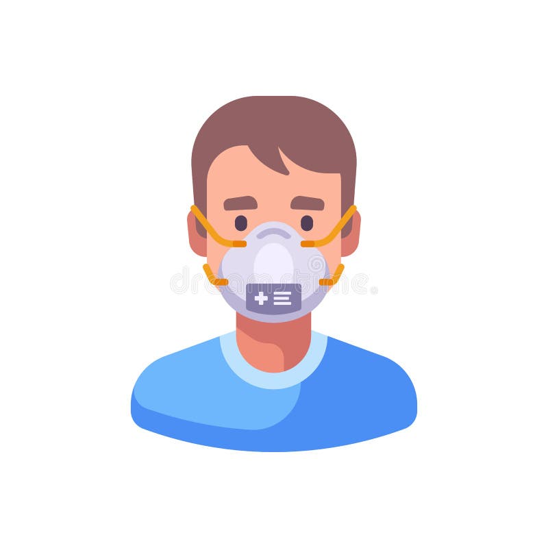 N95 Face Mask stock vector. Illustration of sign, clipart - 176650413