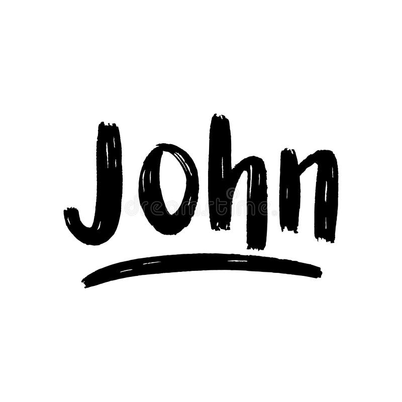 Name John Stock Illustrations – 266 Name John Stock Illustrations ...