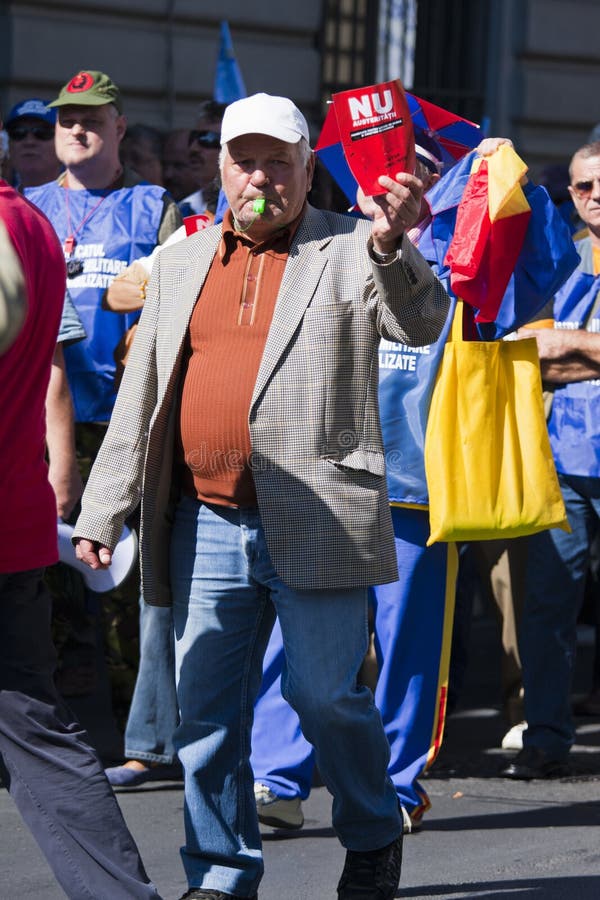 Man at the National Unit Wage Protest Editorial Stock Photo - Image of ...