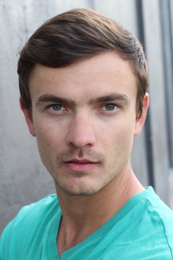 Man with Neutral Expression Closeup Stock Image - Image of caucasian ...