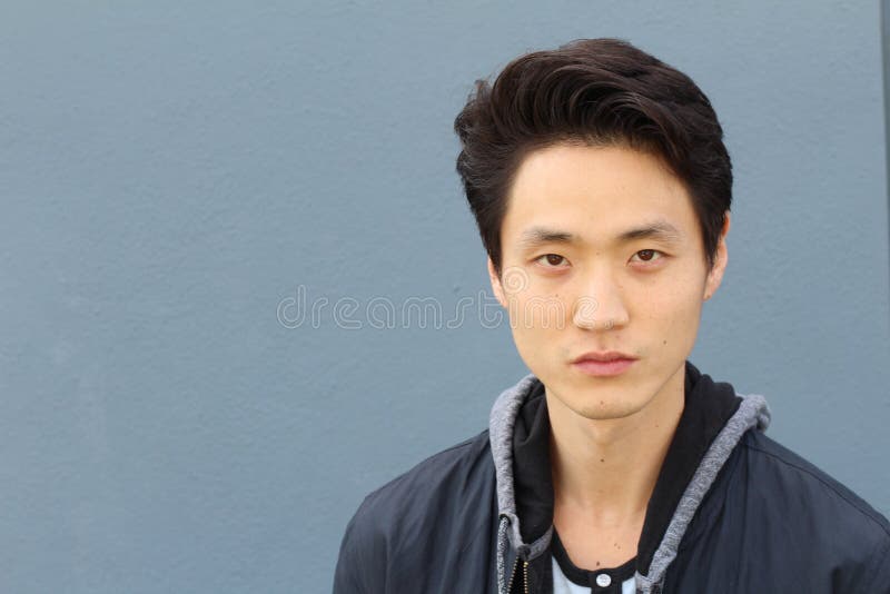Man with Neutral Expression Closeup Stock Photo - Image of cold, korean ...