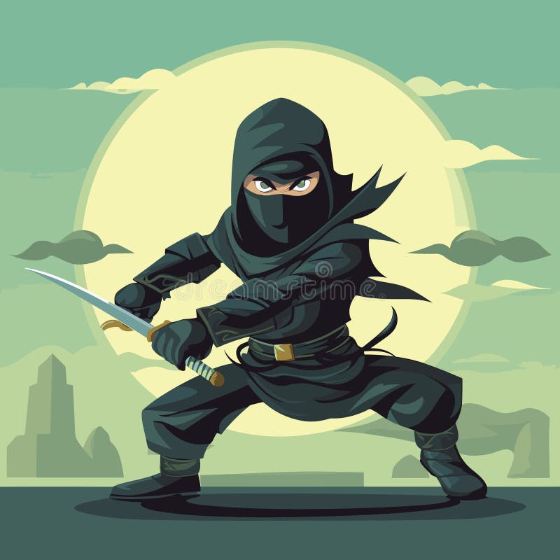 Ninja Moon Stock Illustrations – 561 Ninja Moon Stock Illustrations ...