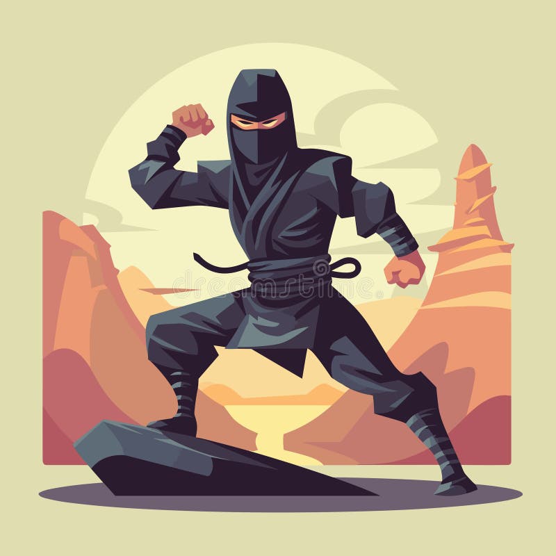Running Ninja Cartoon Stock Illustrations – 60 Running Ninja Cartoon ...