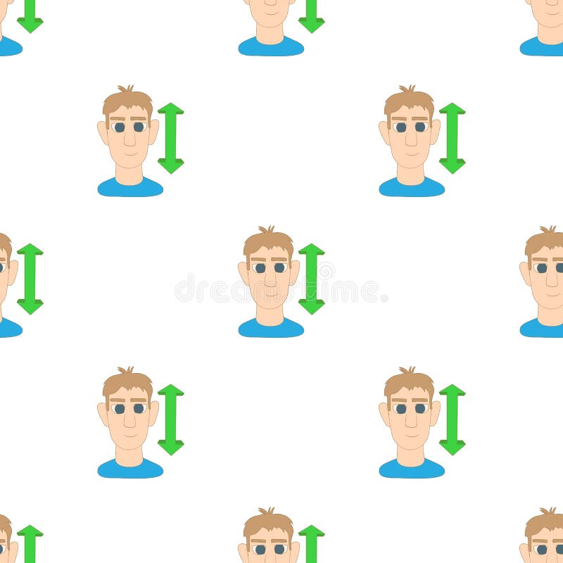 Man Nod Pattern Seamless Vector Stock Vector - Illustration of favor ...