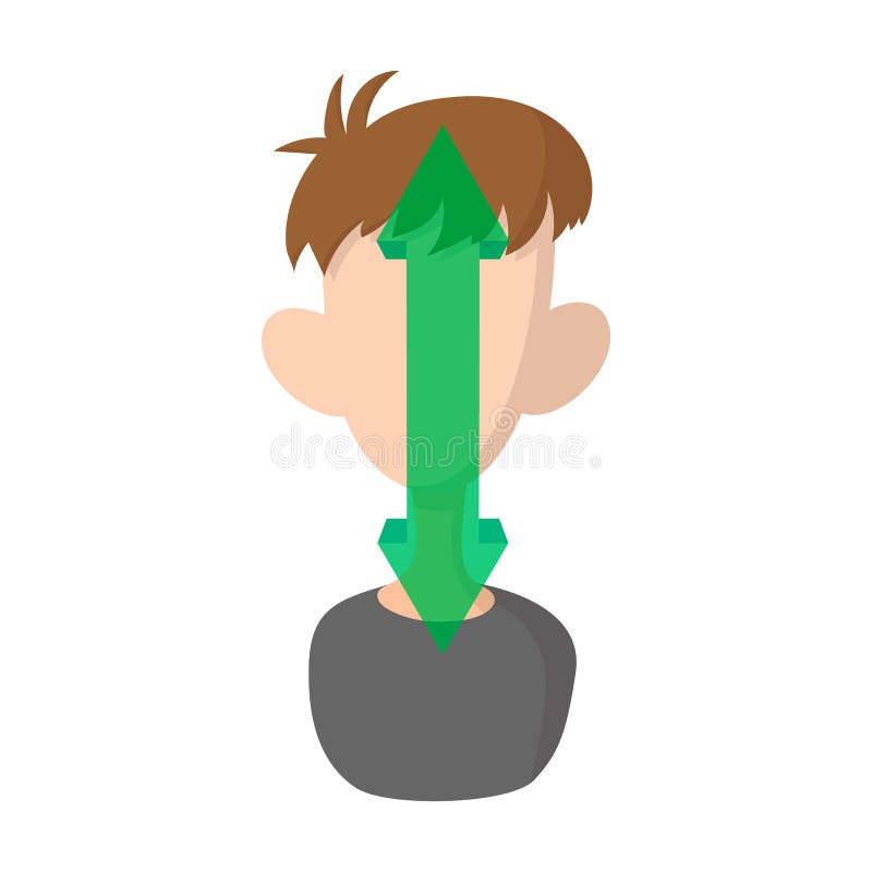 Man Nod Icon, Cartoon Style Stock Illustration - Illustration of ...