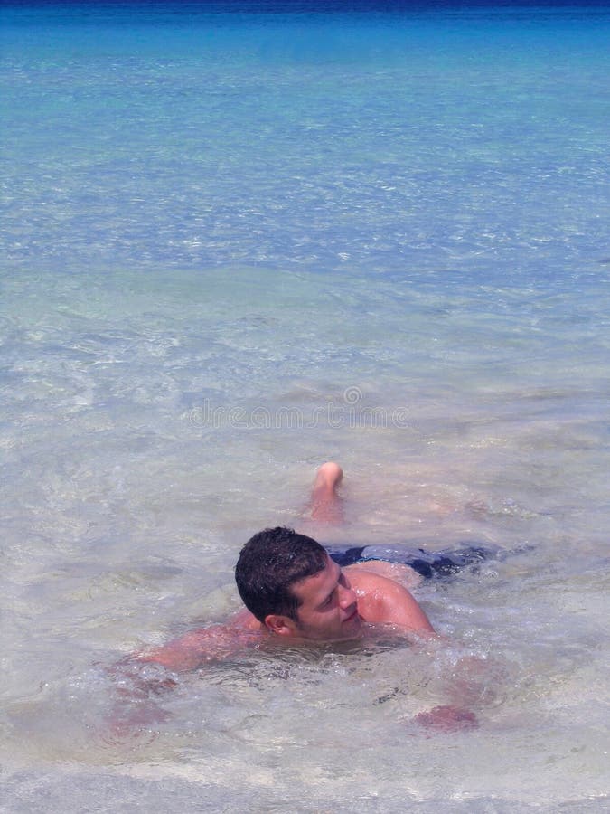 Man at seaside stock photo. Image of background, water - 5747550