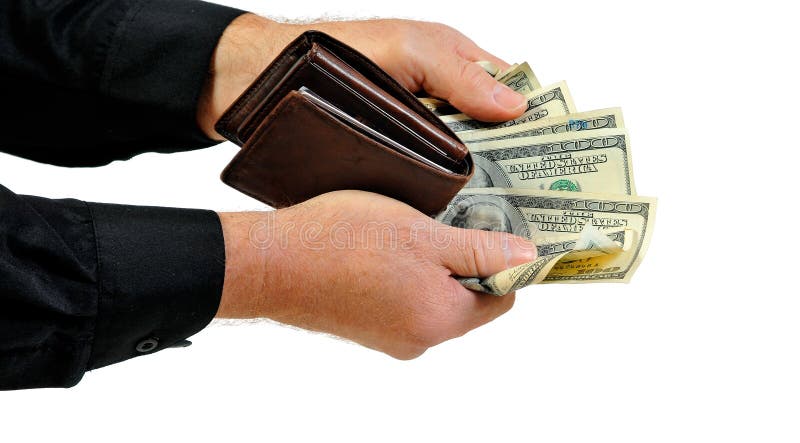Man Offering Wallet and Money Stock Photo - Image of payment, cash ...