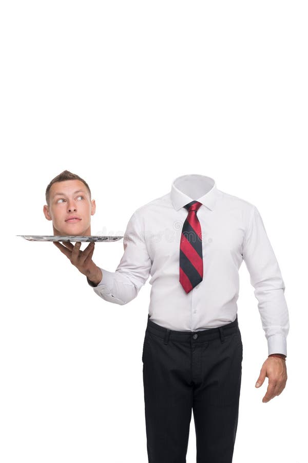Male Holding His Head Under His Arm Illusion Shot Stock Image - Image ...
