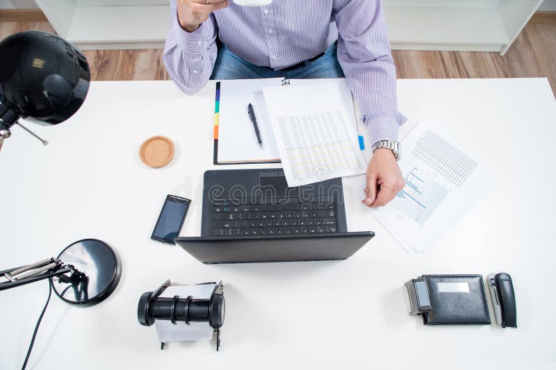 Man in Office / Office Work Stock Photo - Image of professional ...