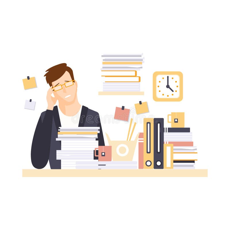 Male Office Worker Clipart