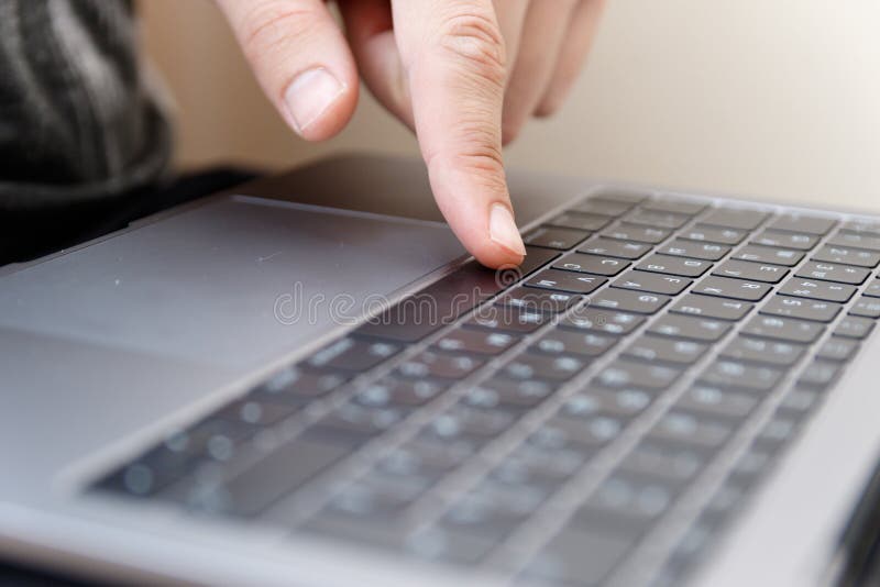 Man Office Worker is Typing Keyboard, Business Technology and Ed Stock ...