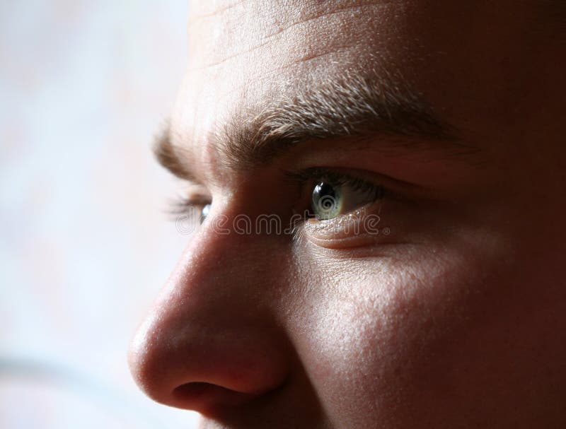 Man ogen stock afbeelding. Image of blauw, kijk, mens - 3681249