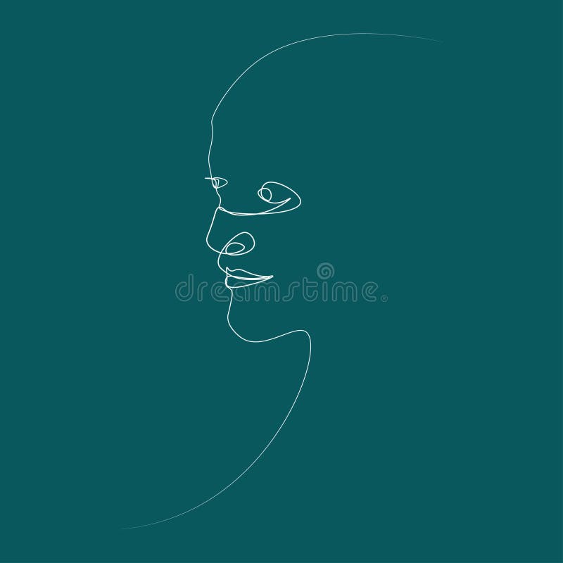Person one line stock vector. Illustration of adult - 134787102