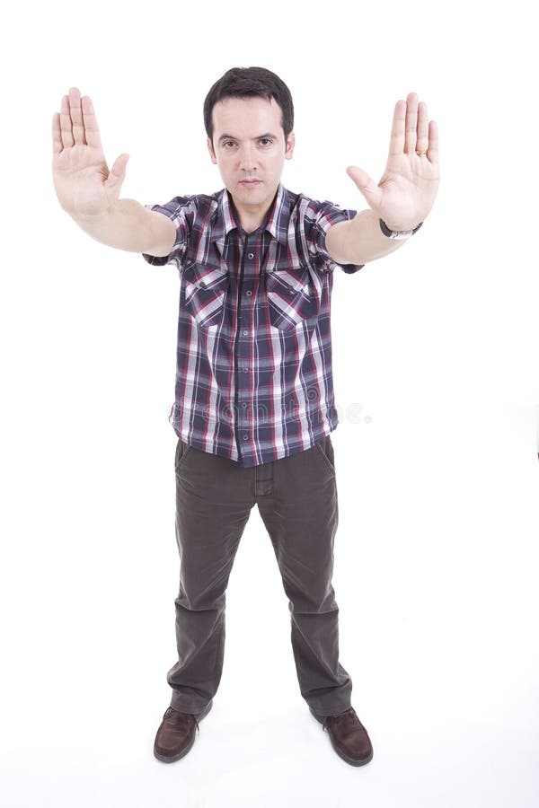 Man with open arms stock image. Image of standing, leisure - 10783183