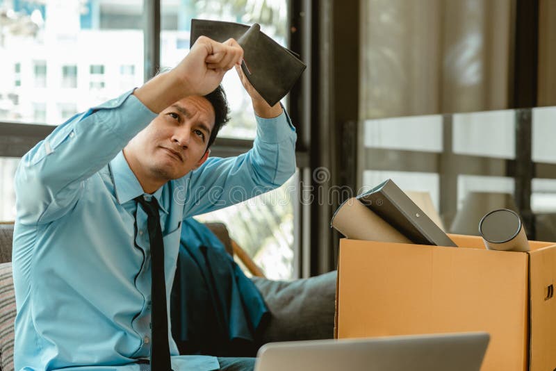 Man Open Empty Purse Looking for Money Stock Photo - Image of budget ...