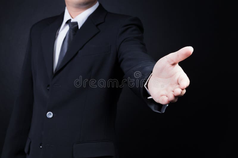 Man with open hand stock image. Image of giving, business - 67454349