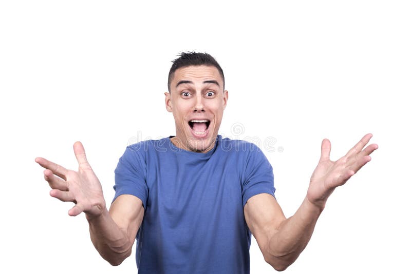 Man with Open Hands Gesturing that he is Not Sorry Stock Photo - Image ...